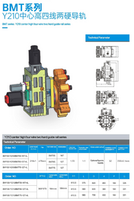 BMT series Y210 center high four wire two hard guide rail series